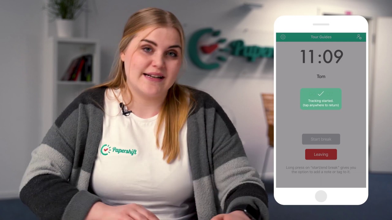 Employee Clock-in and out with Papershift Station App